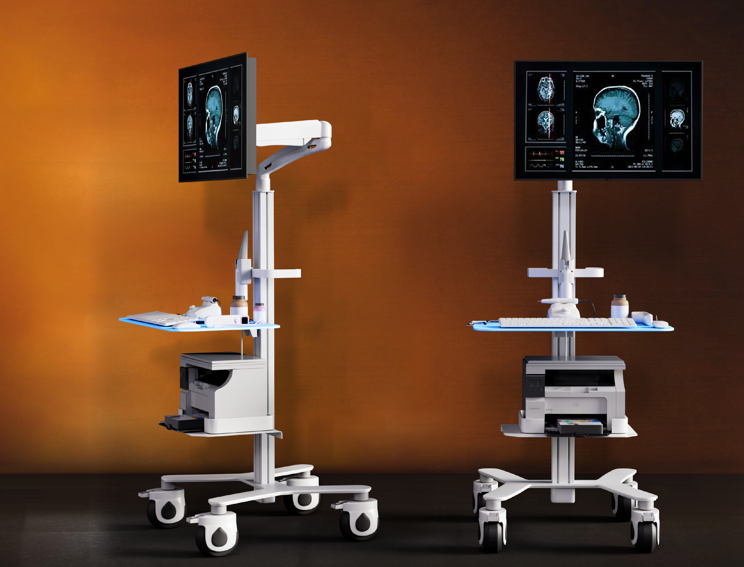 Mobile Medical Workstation Carts: Design Features and Practical Clinic ...