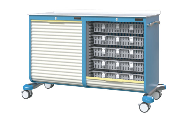 Intergrated Combination Medical Trolley and Cabinets – Rife Medical ...